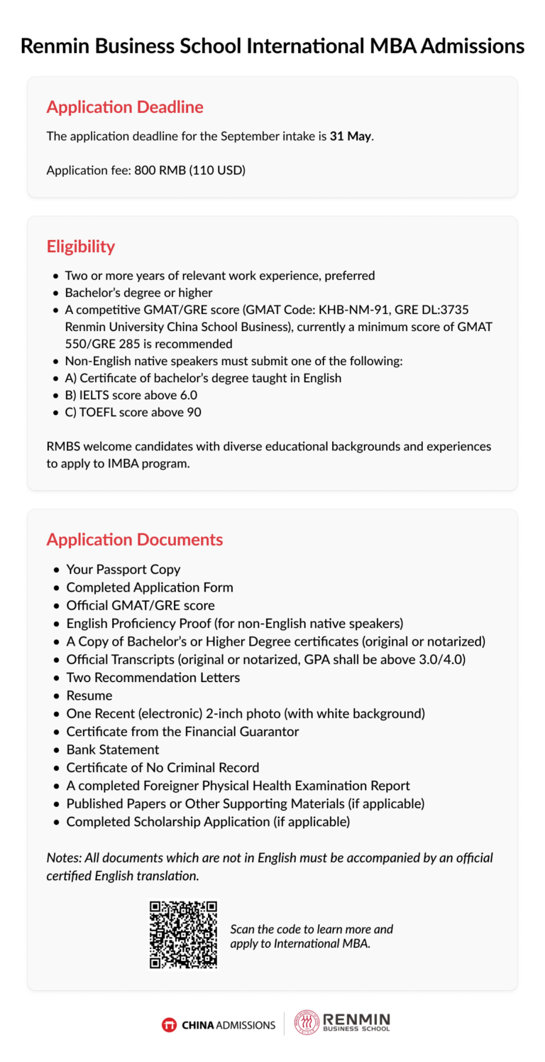 Renmin Business School Admissions Guide 2026 • China Admissions